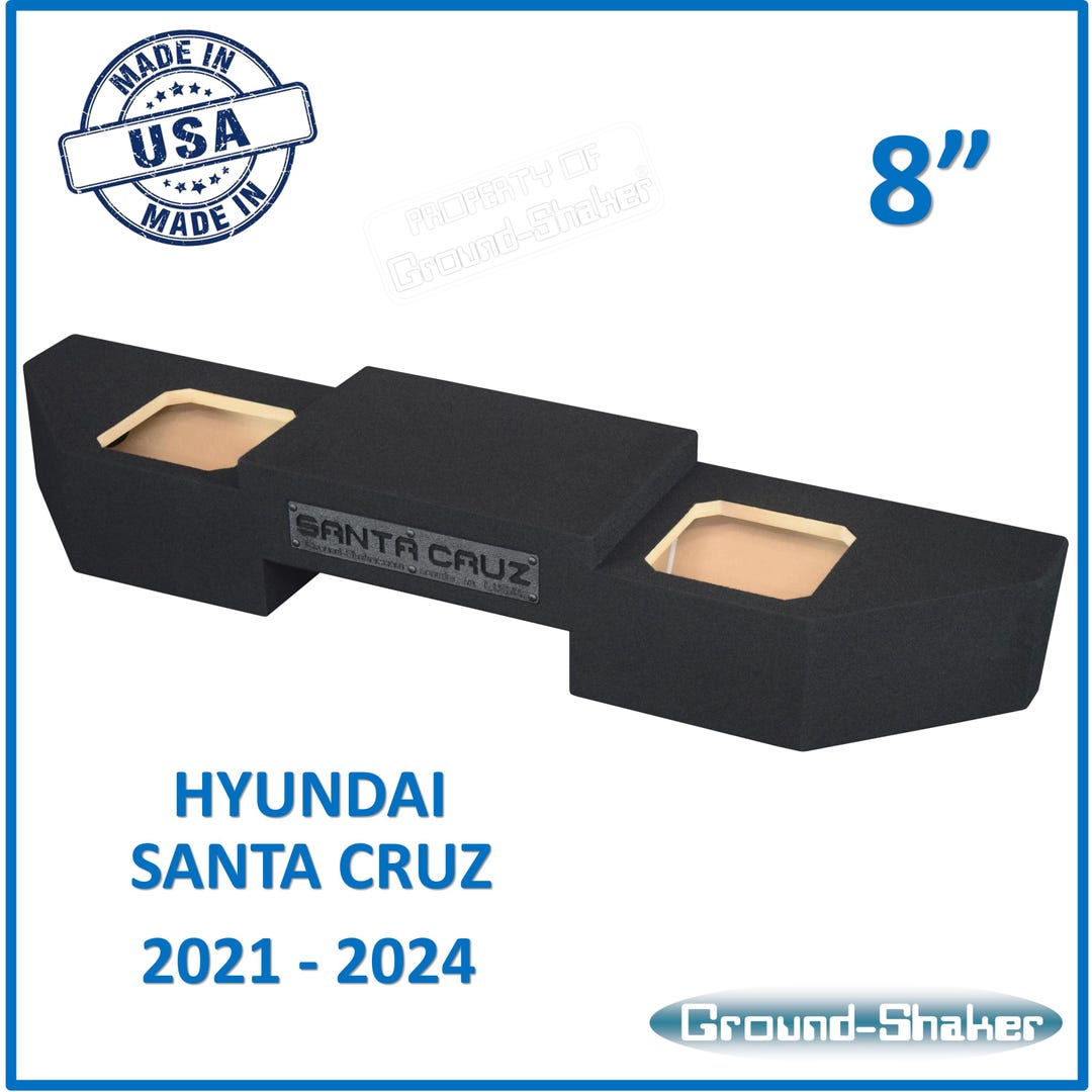 Hyundai Santa Cruz 2021 - 2024 8" Dual Solo Baric Subwoofer Enclosure ...