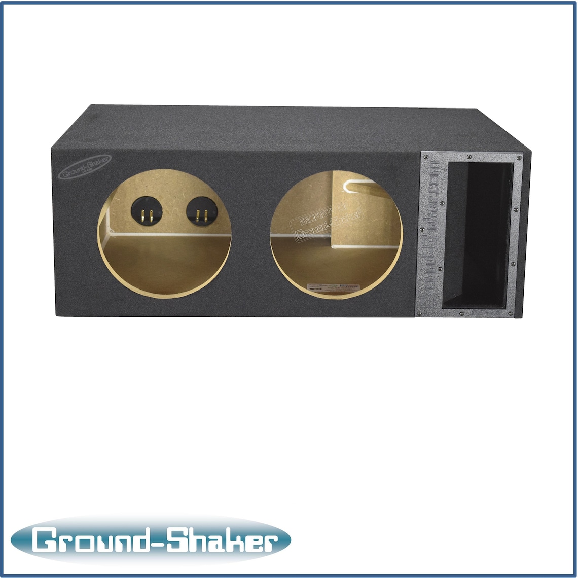 10 Dual Competition Ported Vented Sub Box Dual Subwoofer Enclosure ...