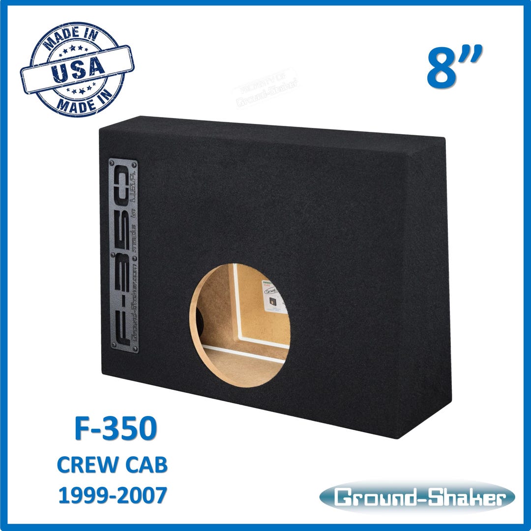 8" Single Sealed Sub Box 1999 - 2007 Ford F350 Crew Cab Subwoofer ...