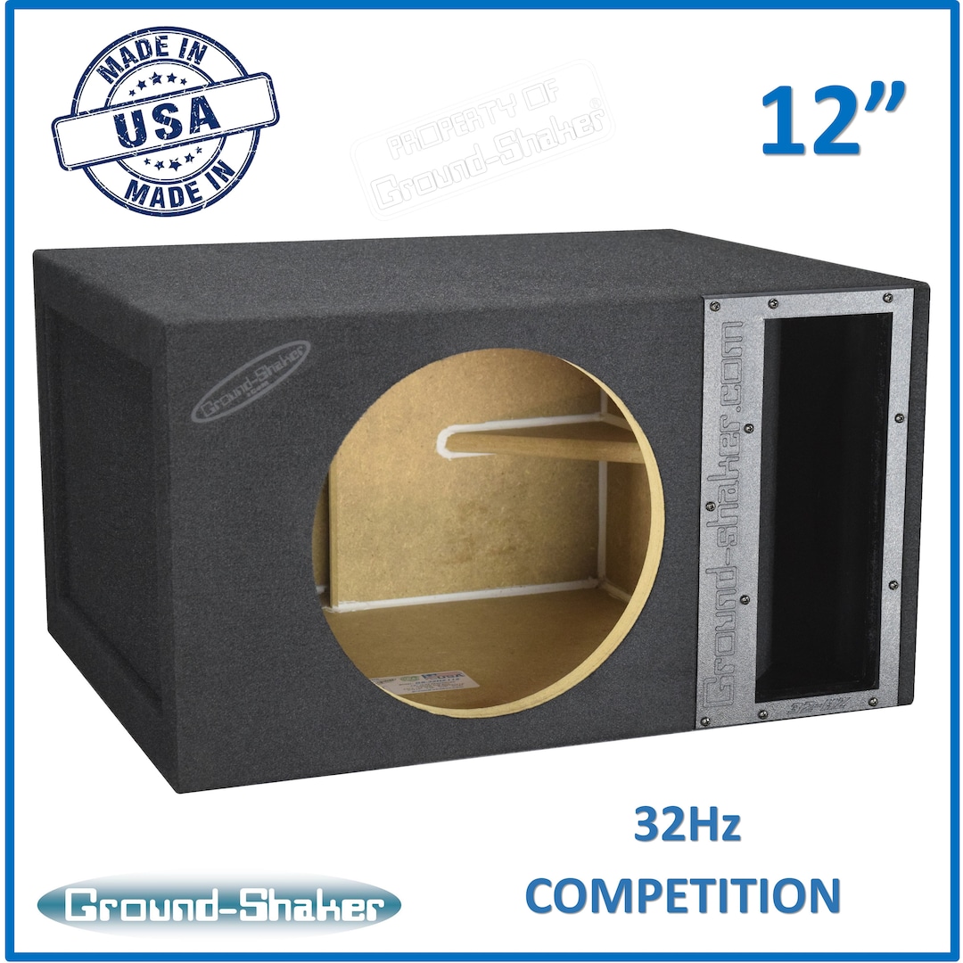 12 Single Ported / Vented Sub Box Subwoofer Enclosure Speaker Box 32hz ...