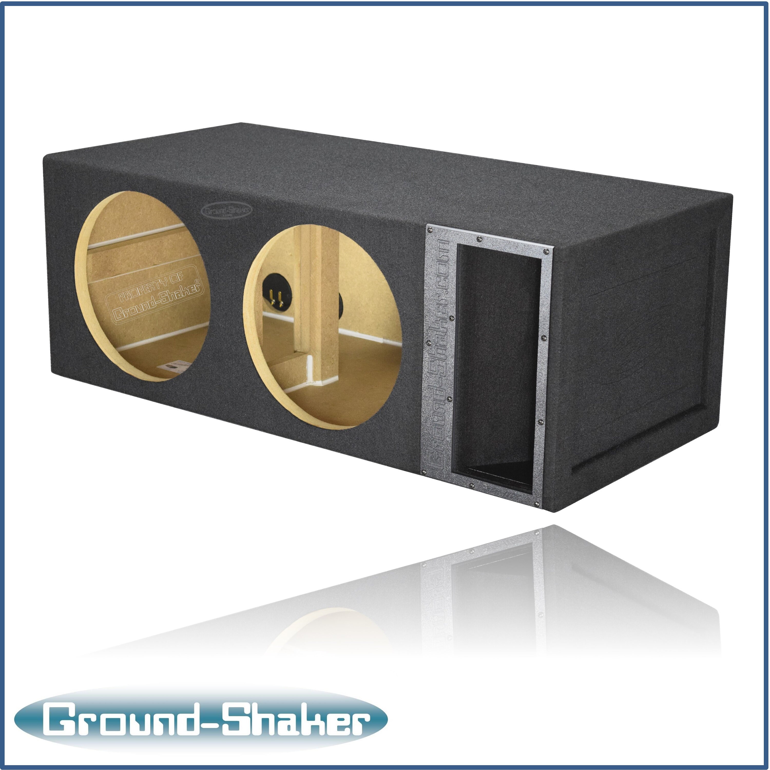 12 Sub Box 32hz Dual Ported Vented Subwoofer Enclosure Ground Shaker ...