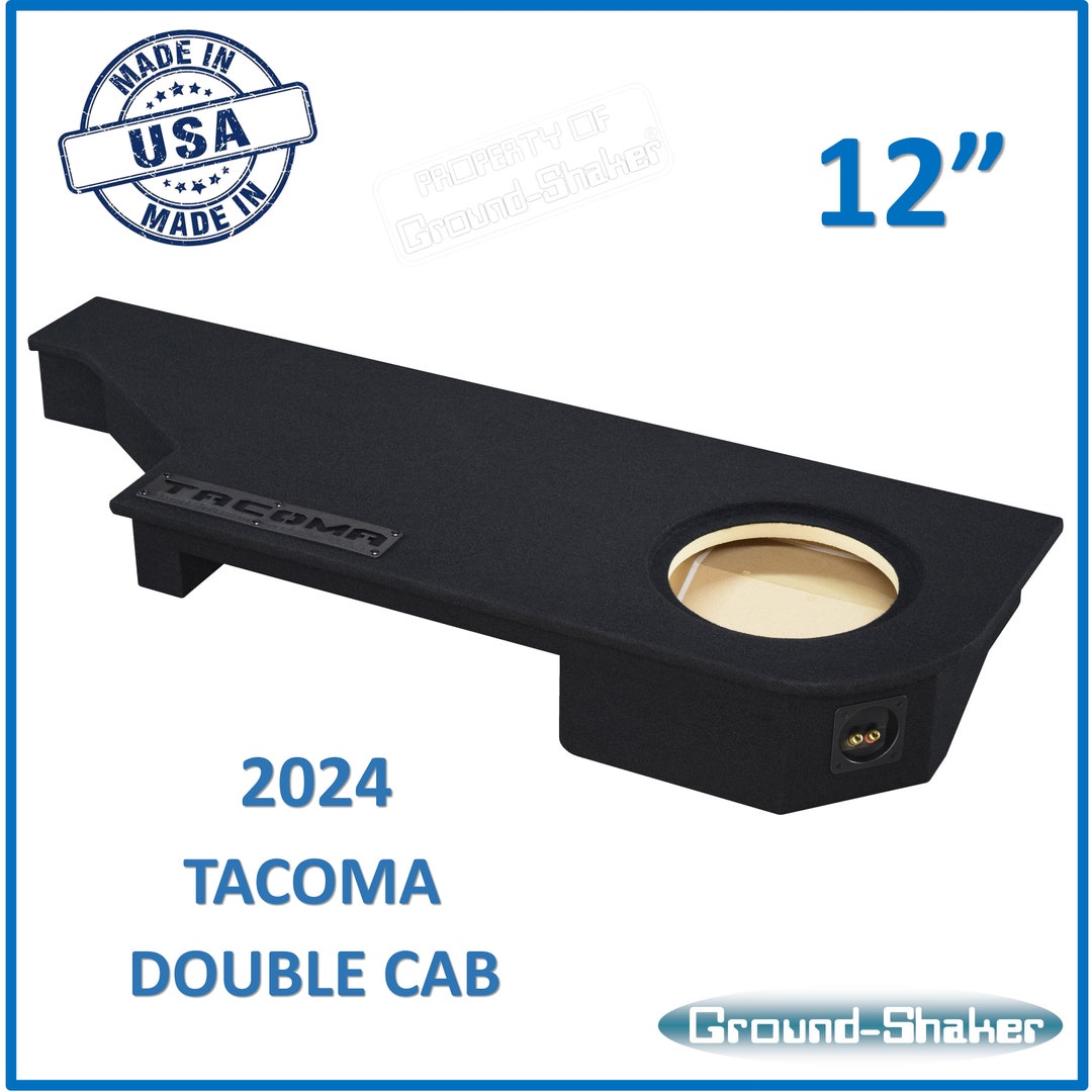 For Toyota Tacoma Double Cab 2024 12 Single Sub Box Subwoofer Enclosure ...