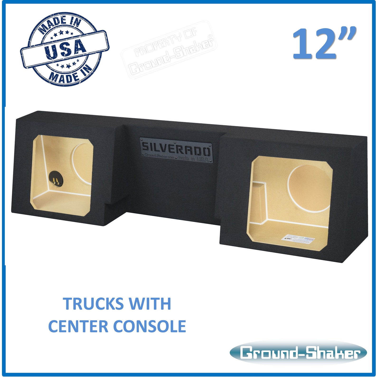 Chevy Silverado Regular / Single Cab 12" Sub Box Subwoofer Enclosure ...