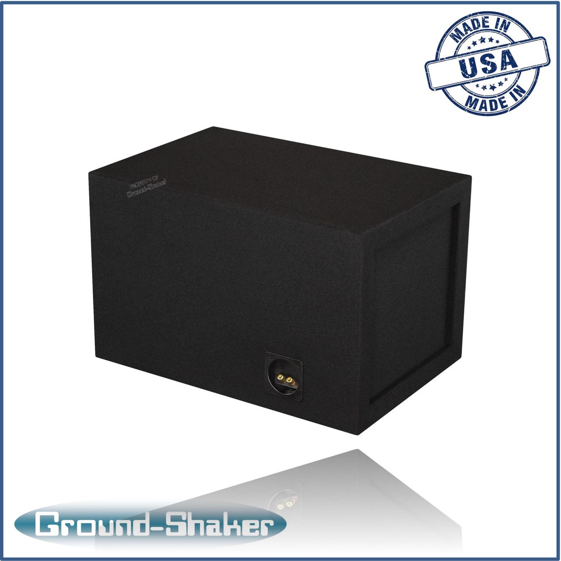 10" Single Ported / Vented Reinforced Sub Box Subwoofer Enclosure ...