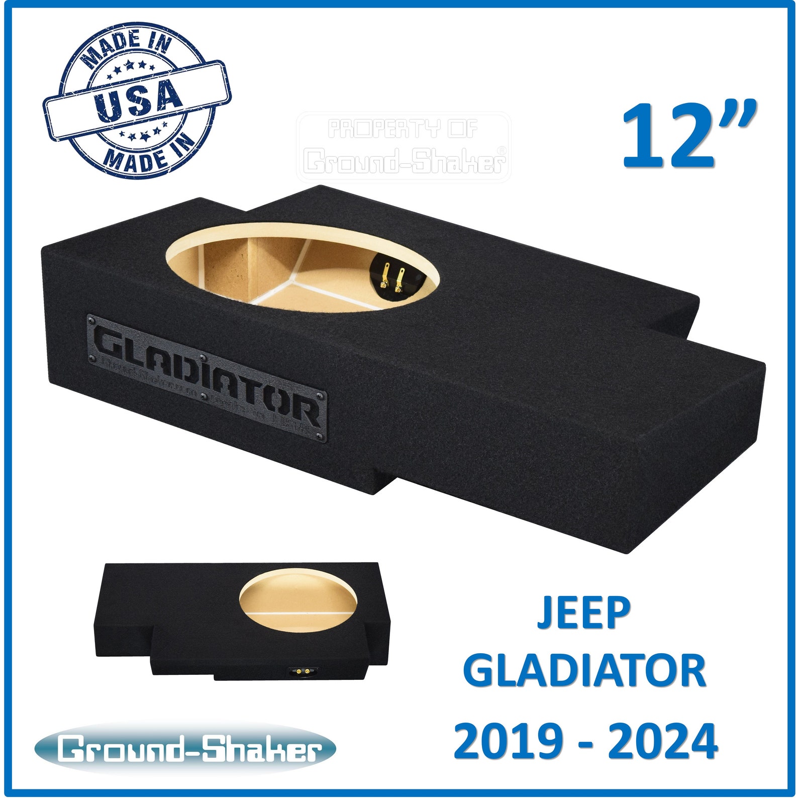 2019 - 2024 Jeep Gladiator 12" Single Sub Box Subwoofer Enclosure - Etsy