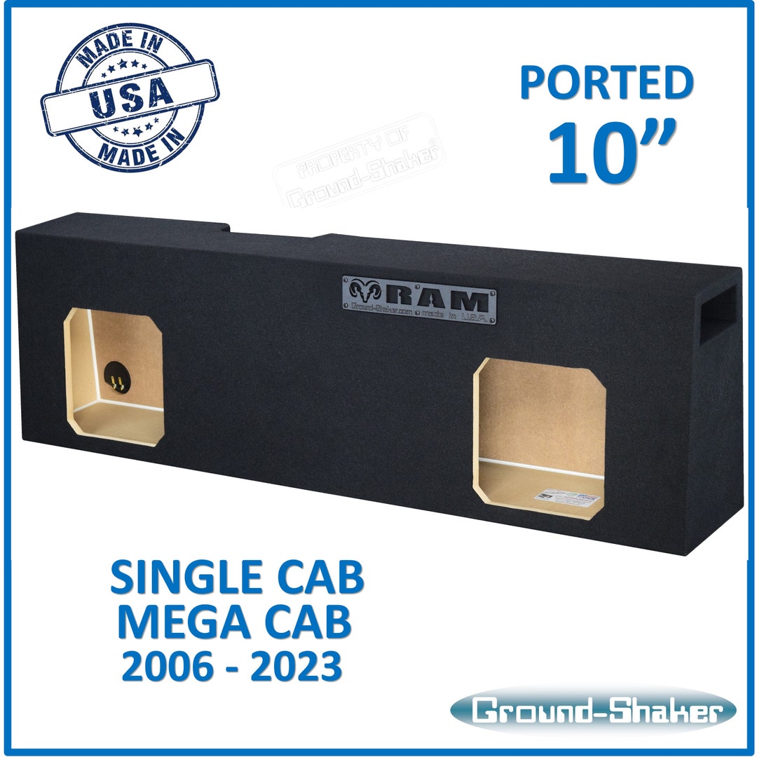 2006-2023 Dodge Ram Mega Cab and Single Cab Solo Baric Sub Box 10" Dual ...