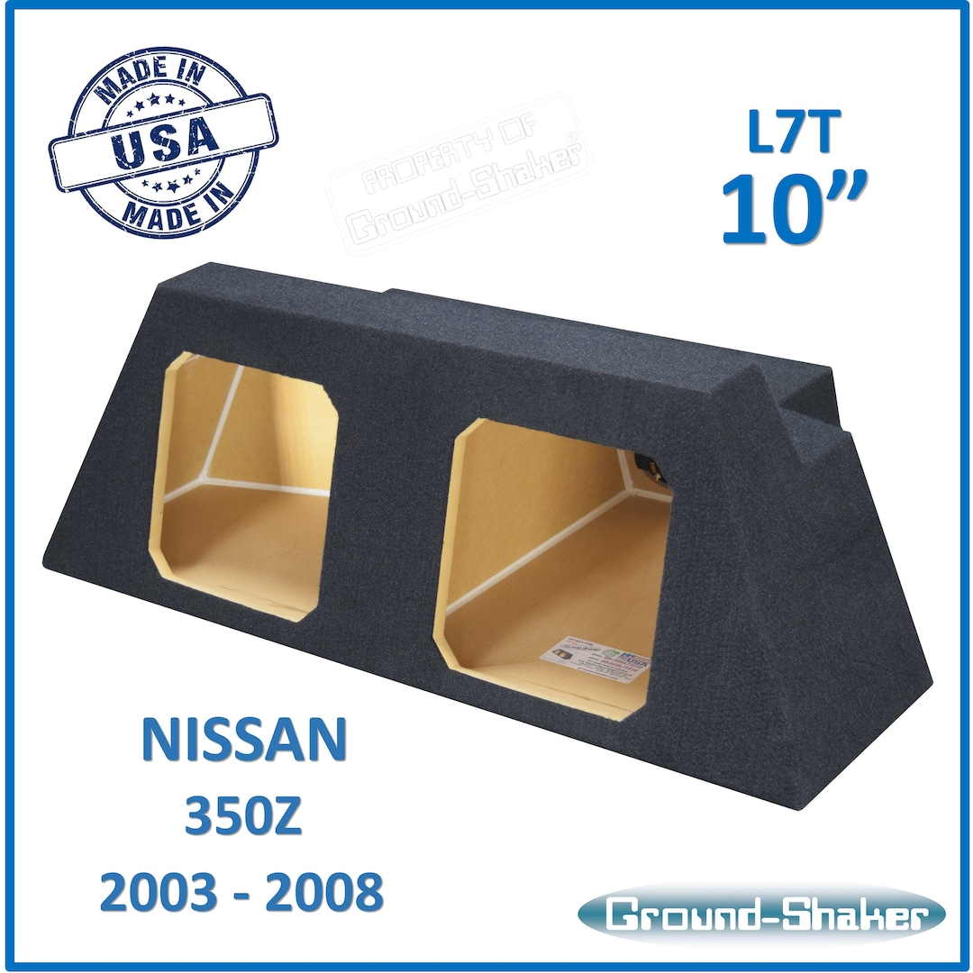 10" L7T Dual Sealed Sub Box for Nissan 350z Coupe 2003-2008 Ground ...