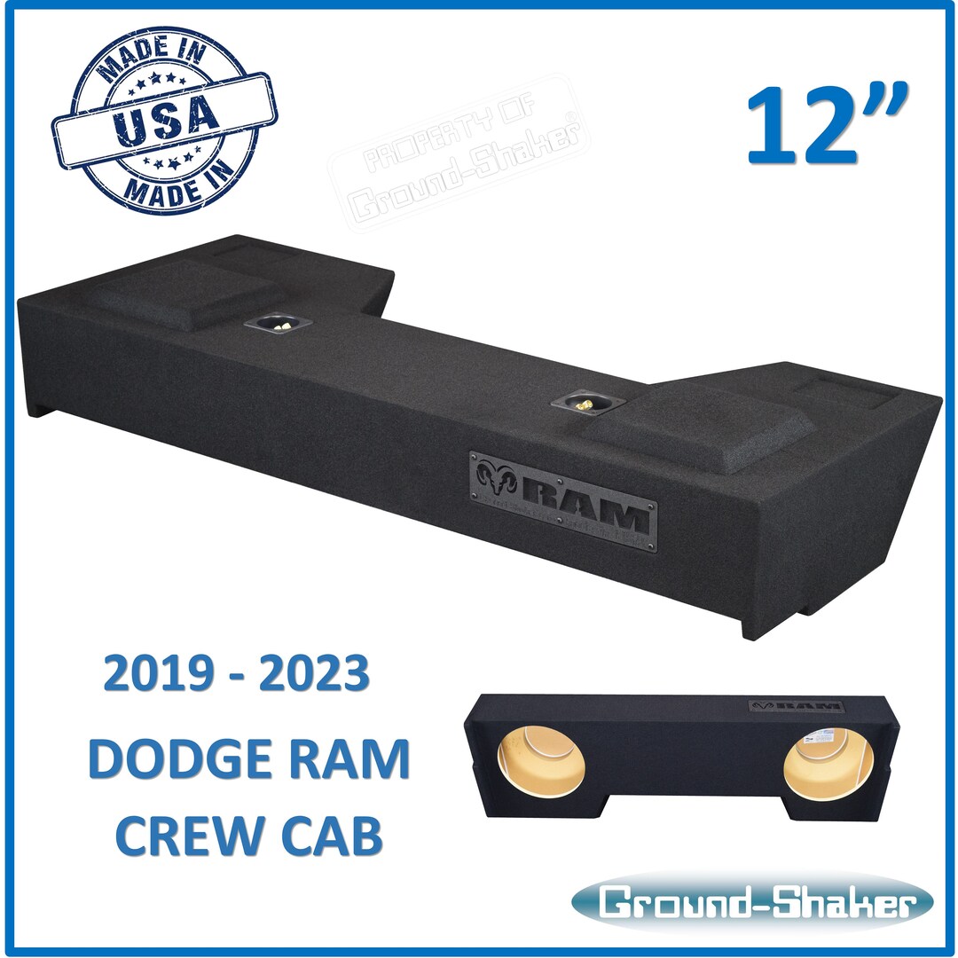2019-2023 Dodge Ram Crew Cab Truck Sub Box 12" Dual Sealed Subwoofer ...