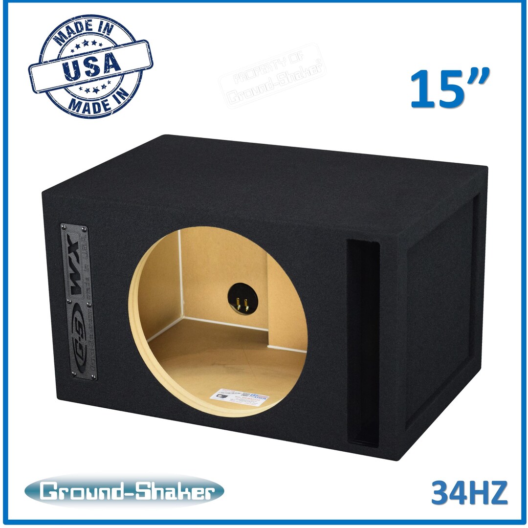 15" Single Ported / Vented Reinforced Sub Box Subwoofer Enclosure ...