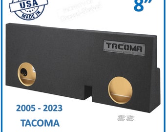 10 Dual Sub Box Toyota Tacoma Double-cab 2005 2023 10 Dual Sealed Sub ...