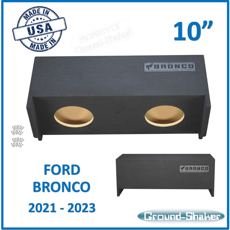 Ford Bronco 2021 2023 10 Sub Box Dual Sealed Subwoofer Enclosure - Etsy