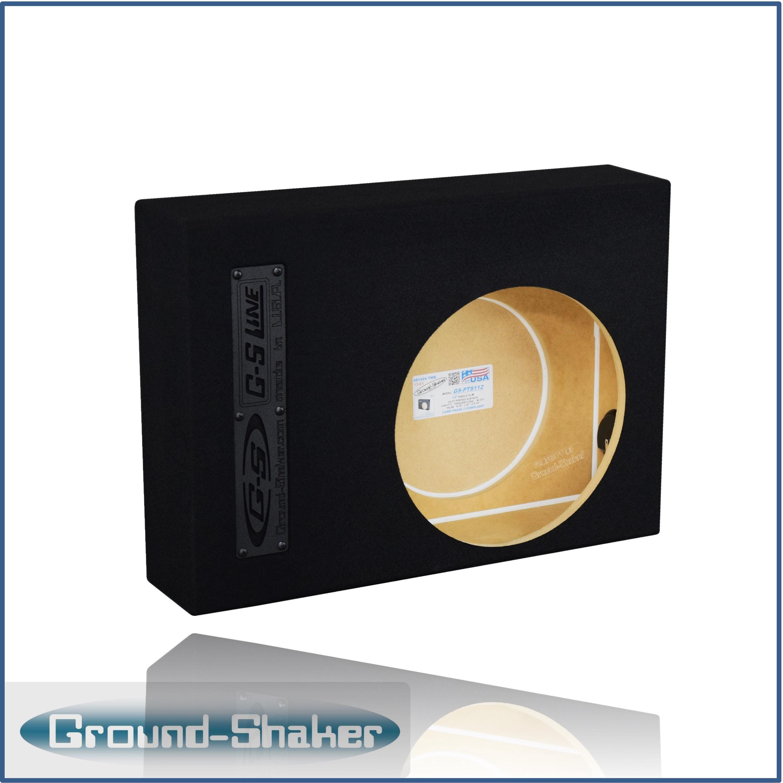 12" Sub Box / 12" Single Ported Slim Subwoofer Enclosure Ground Shaker ...