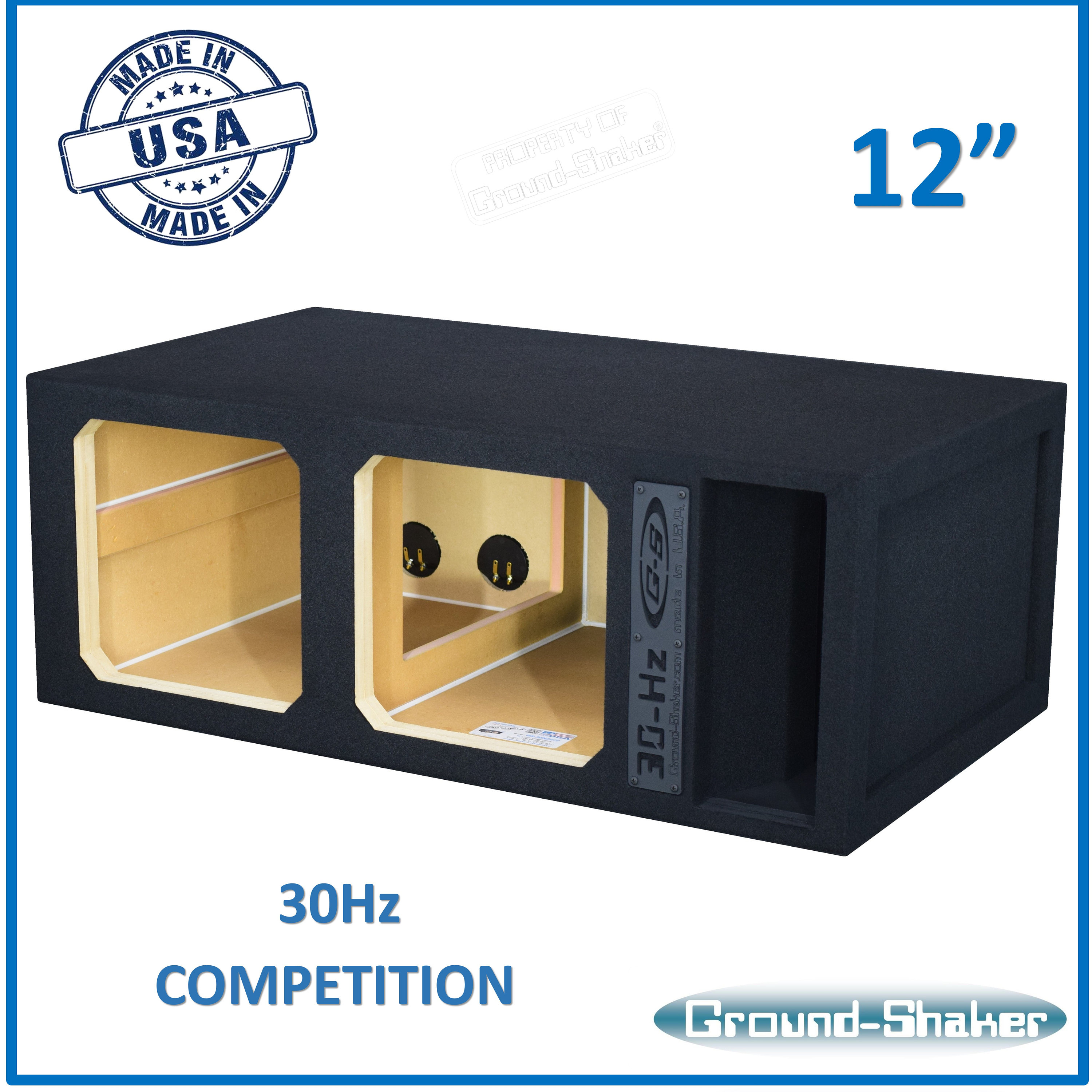 12" Dual Ported Reinforced Subwoofer Box Enclosure for Kicker L7Q Solo ...