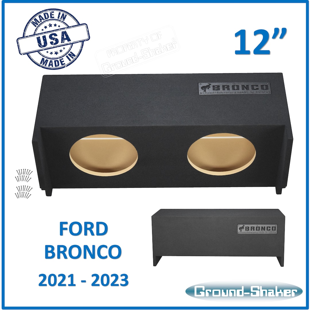 Ford Bronco 2021 - 2023 12" Sub Box Dual Sealed Subwoofer Enclosure - Etsy