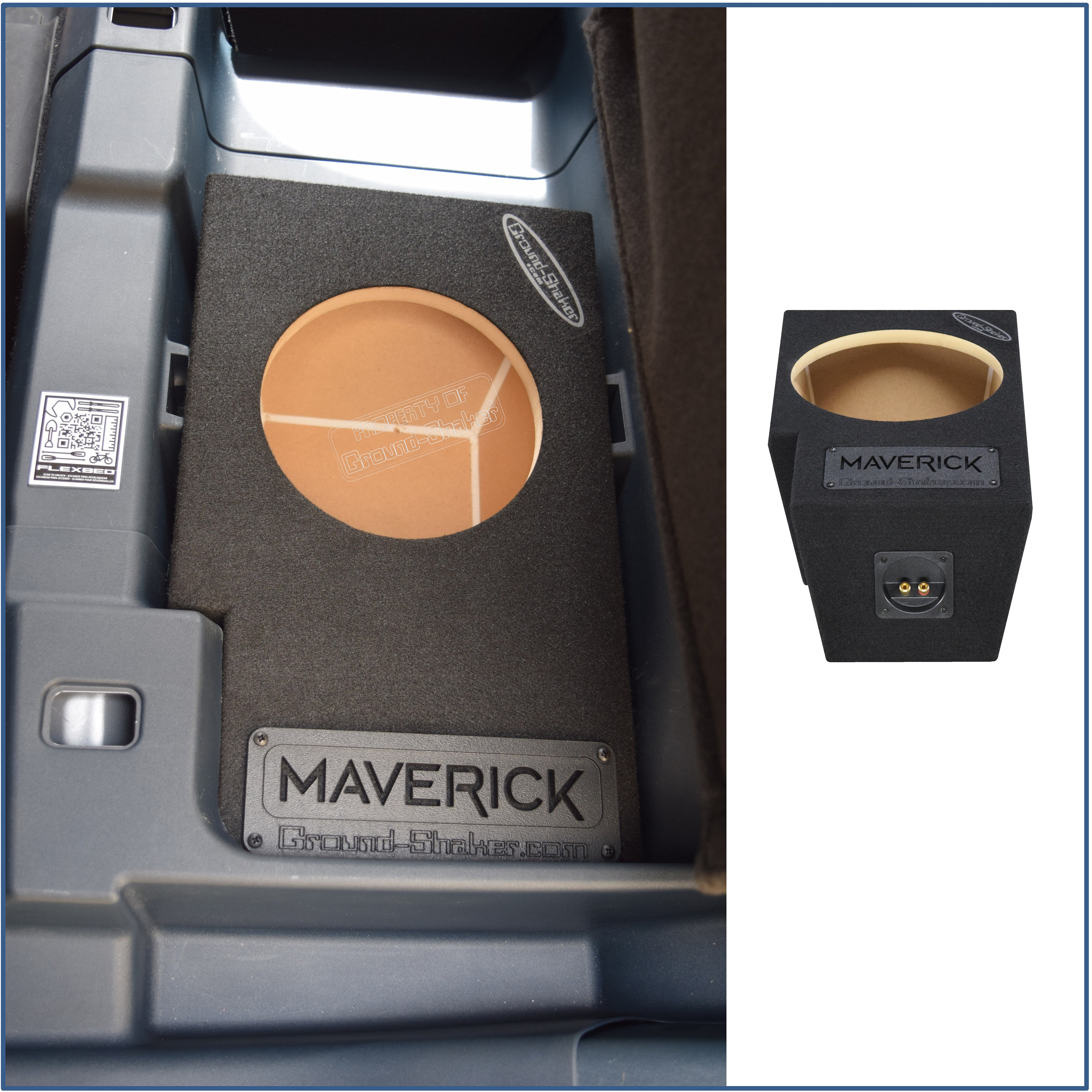 Ford Maverick 2022 - 2024 10" Sub Box Sealed DRIVER SIDE Subwoofer ...