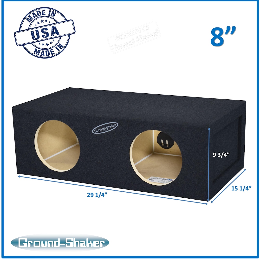 8" Dual Sealed Sub Box X-large Subwoofer Enclosure Ground Shaker ...