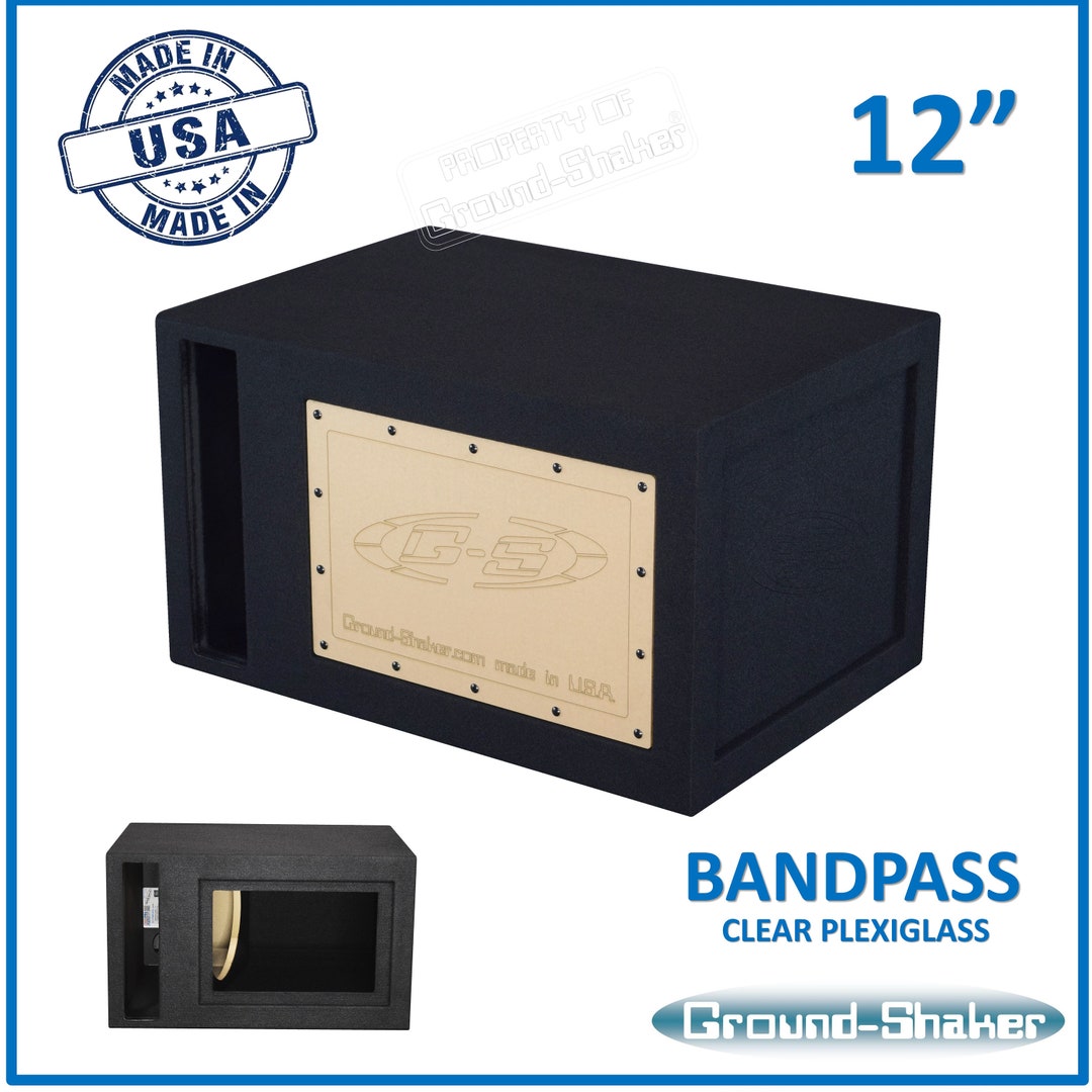 12" Single Vented Slot Ported Bandpass Sub Box Subwoofer Enclosure ...