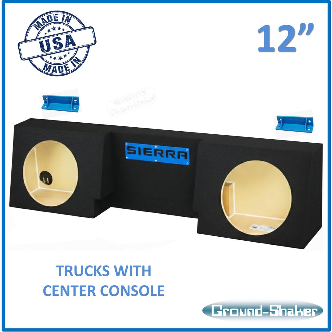 GMC Sierra Regular Cab / Single Cab 12" Dual Sealed Sub Box Ground ...