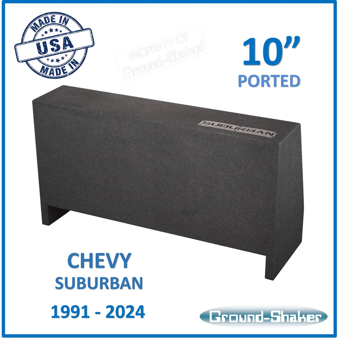Fits Chevy Suburban 1991 - 2024 10" Dual Ported Sub Box Subwoofer ...