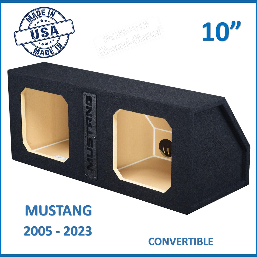 2005 - 2023 Ford Mustang 10" Dual Sub Box Sub Enclosure (for Kicker ...