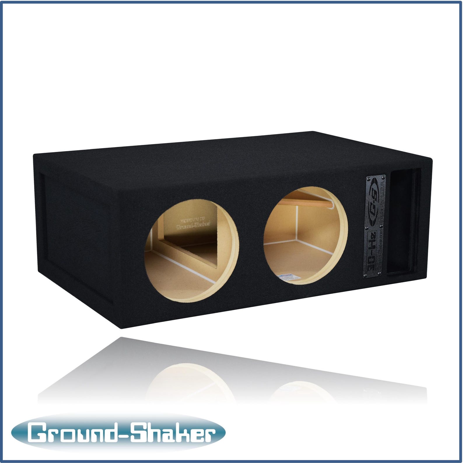 10" Dual Competition Ported Vented Sub Box Dual Subwoofer Enclosure ...