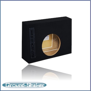 10" Single Sealed Shallow Mount Sub Box Slim Speaker Box Subwoofer ...