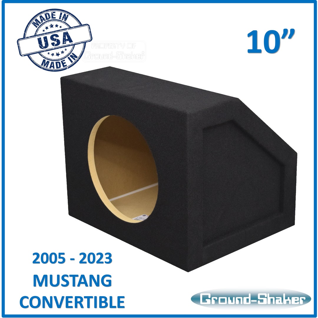 2005 - 2023 Ford Mustang Convertible 10" Single Sealed Sub Box ...