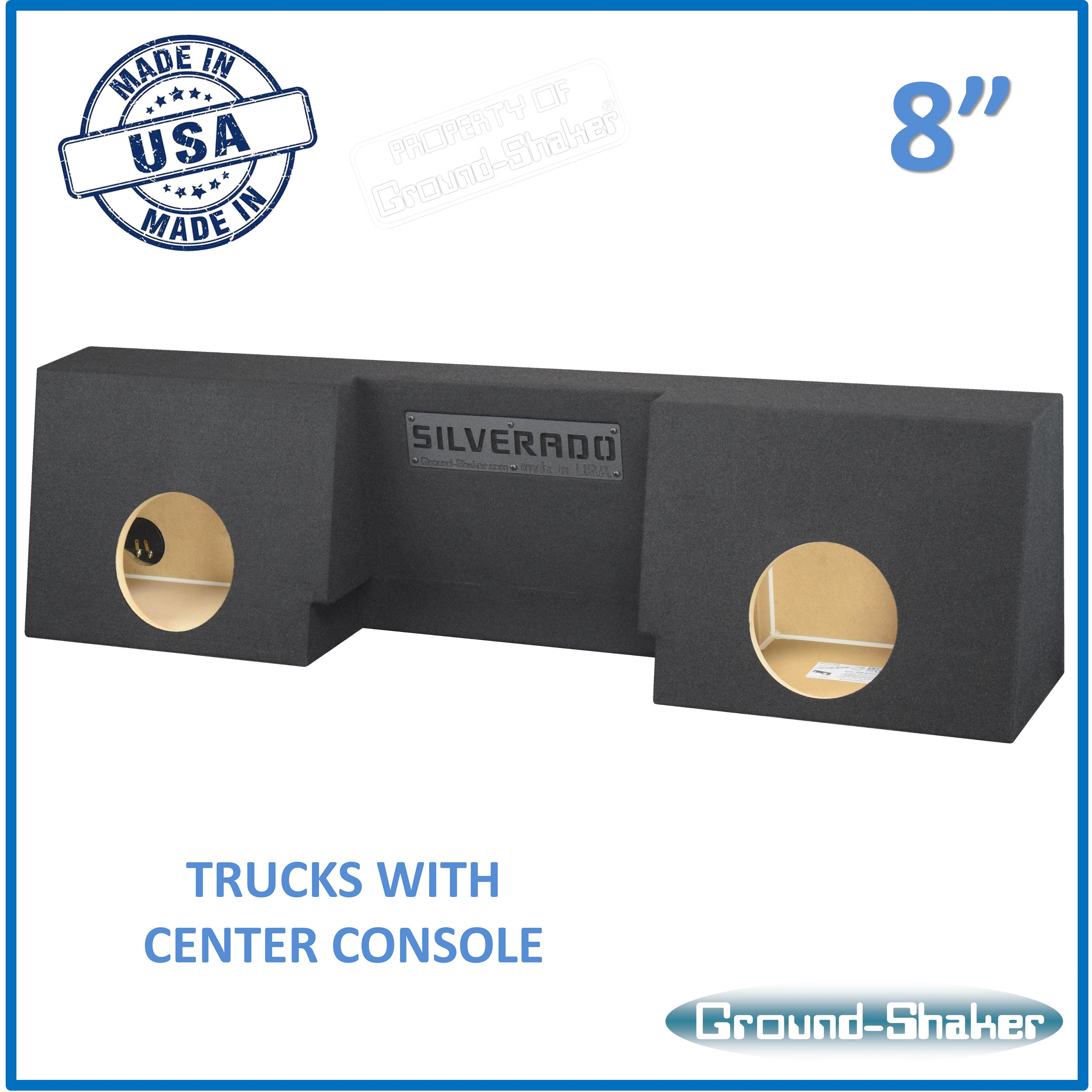 Chevy Silverado 8" Dual Sub Box Regular Cab / Single Cab Ground Shaker ...