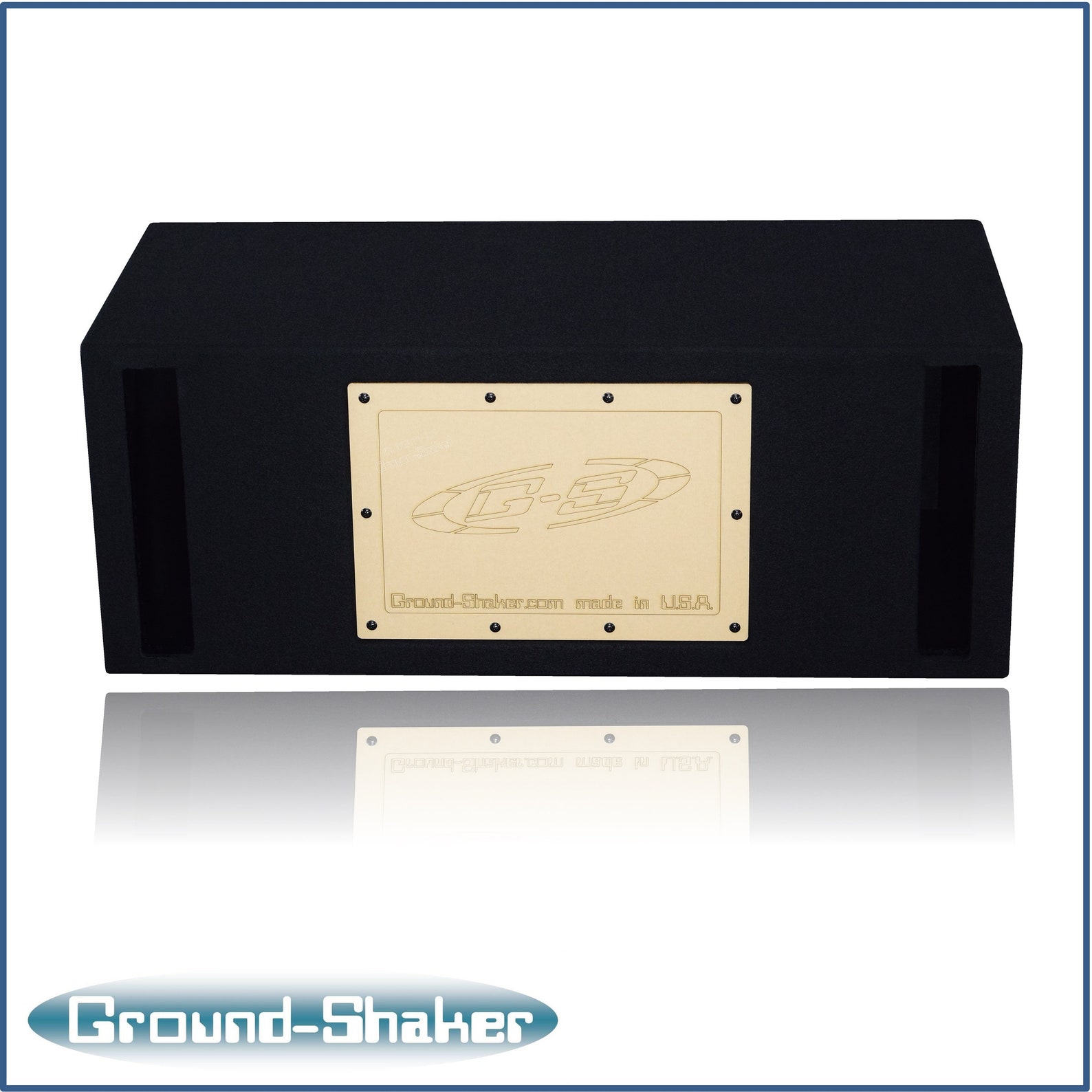 10" Dual Vented Slot Ported Bandpass Sub Box Subwoofer Enclosure Ground ...