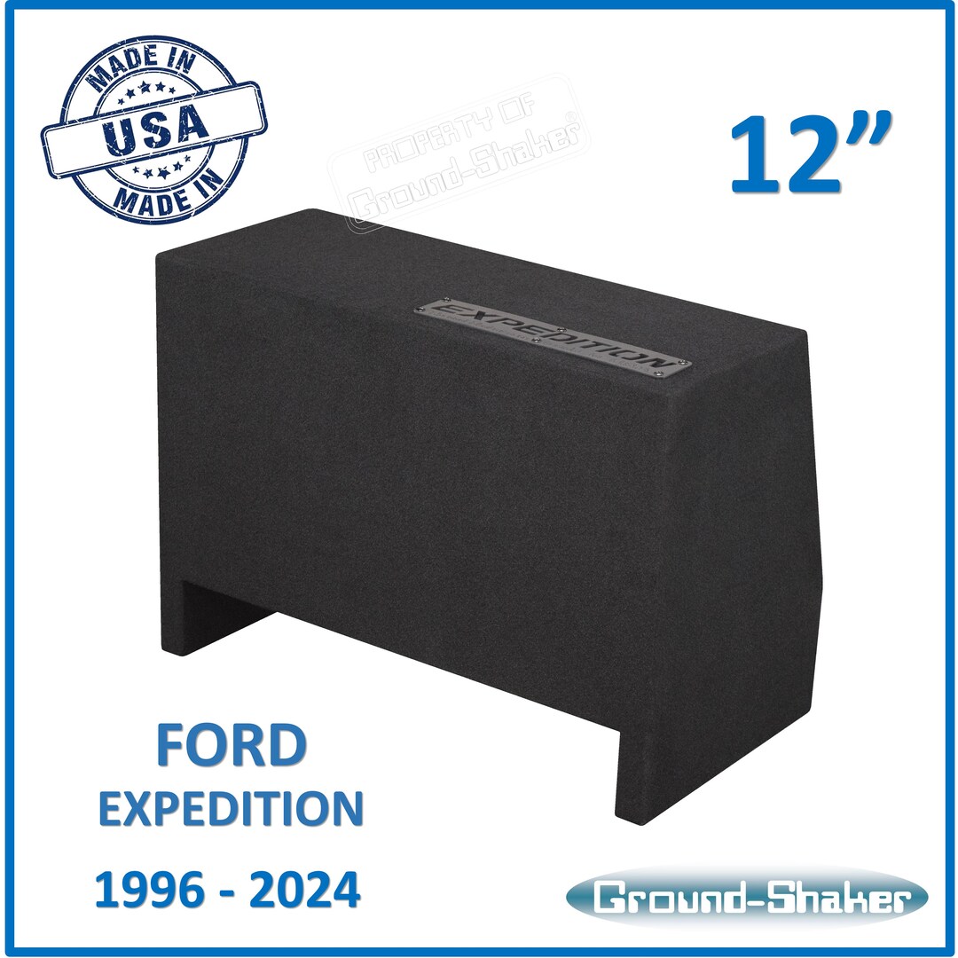 Fits Ford Expedition 1996 - 2024 12" Single Sealed Sub Box Subwoofer ...