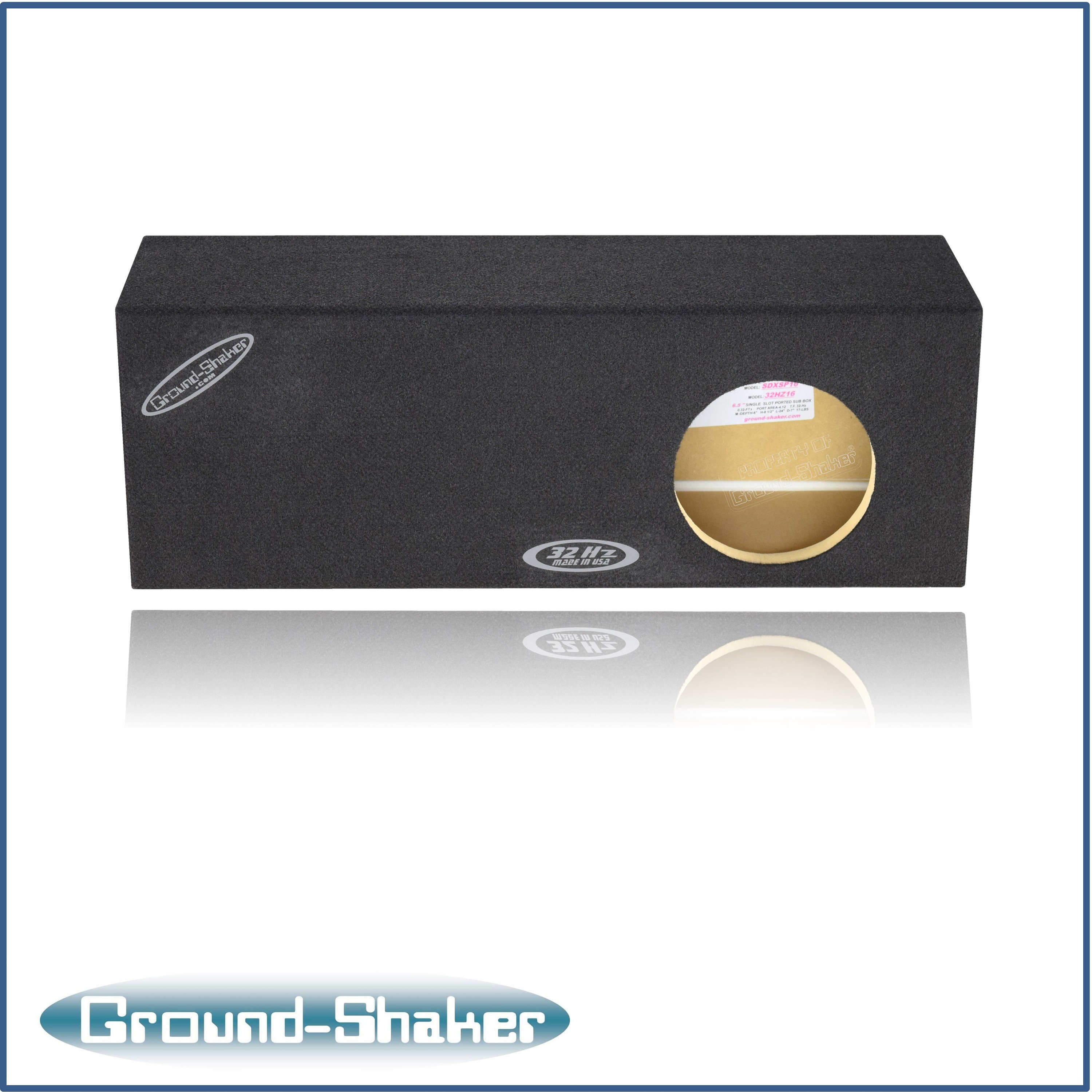 6.5 Speaker Box 32hz Single Ported Sub Box Subwoofer Enclosure Ground ...