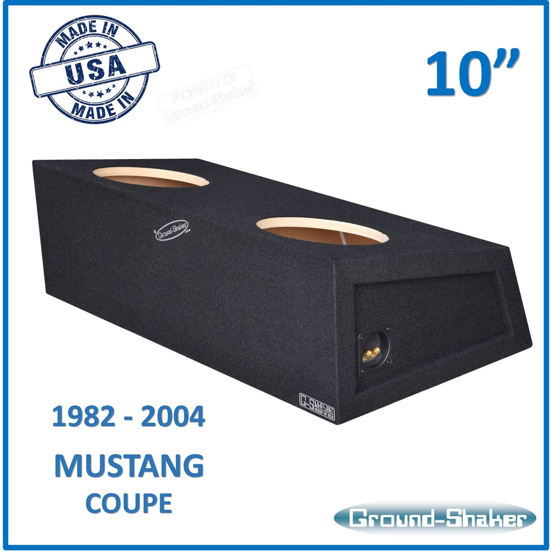 Fits Ford Mustang Coupe 1982-2004 10" Dual Sealed Sub Box Subwoofer ...