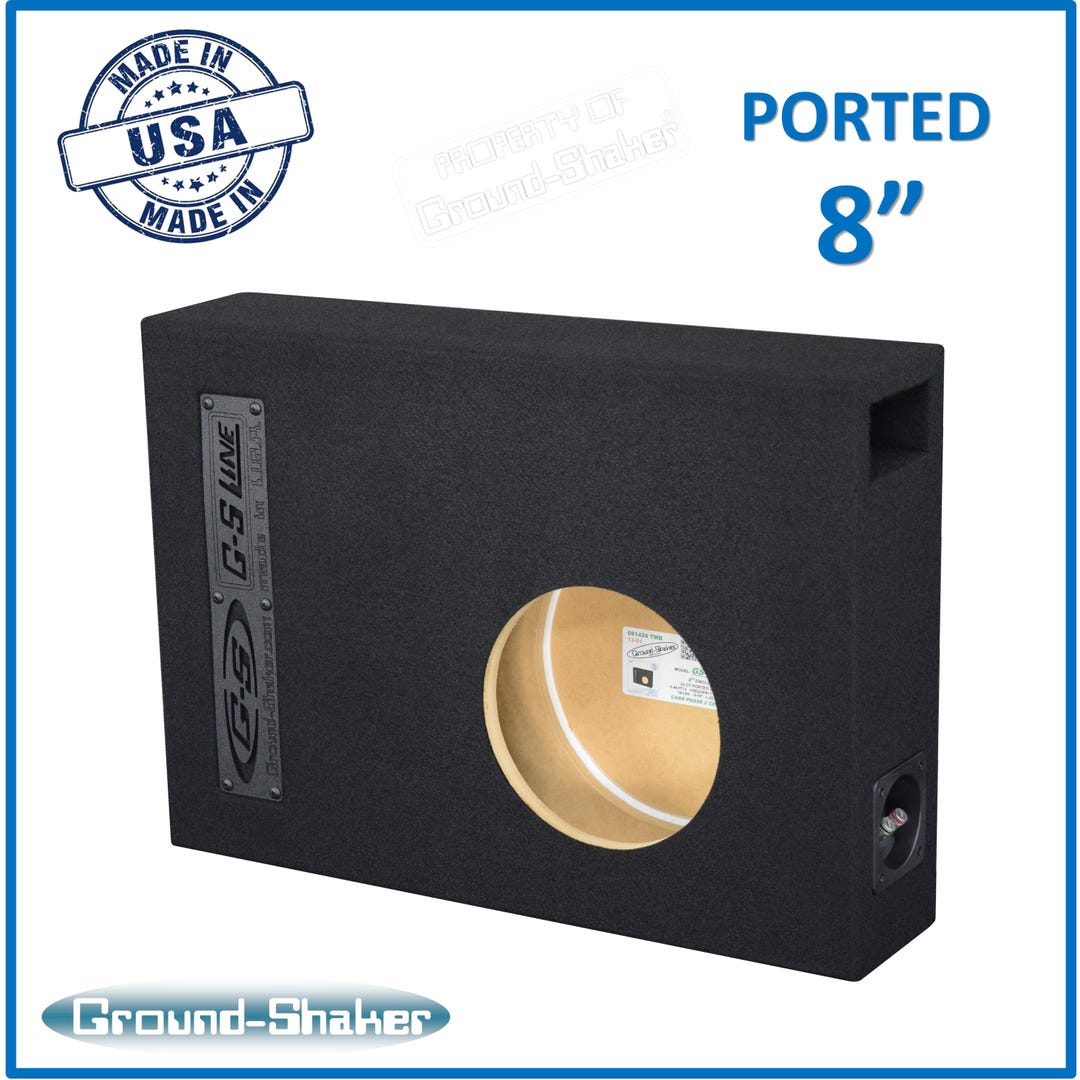 8" Sub Box / 8" Single Ported Slim Subwoofer Enclosure Ground Shaker - Etsy