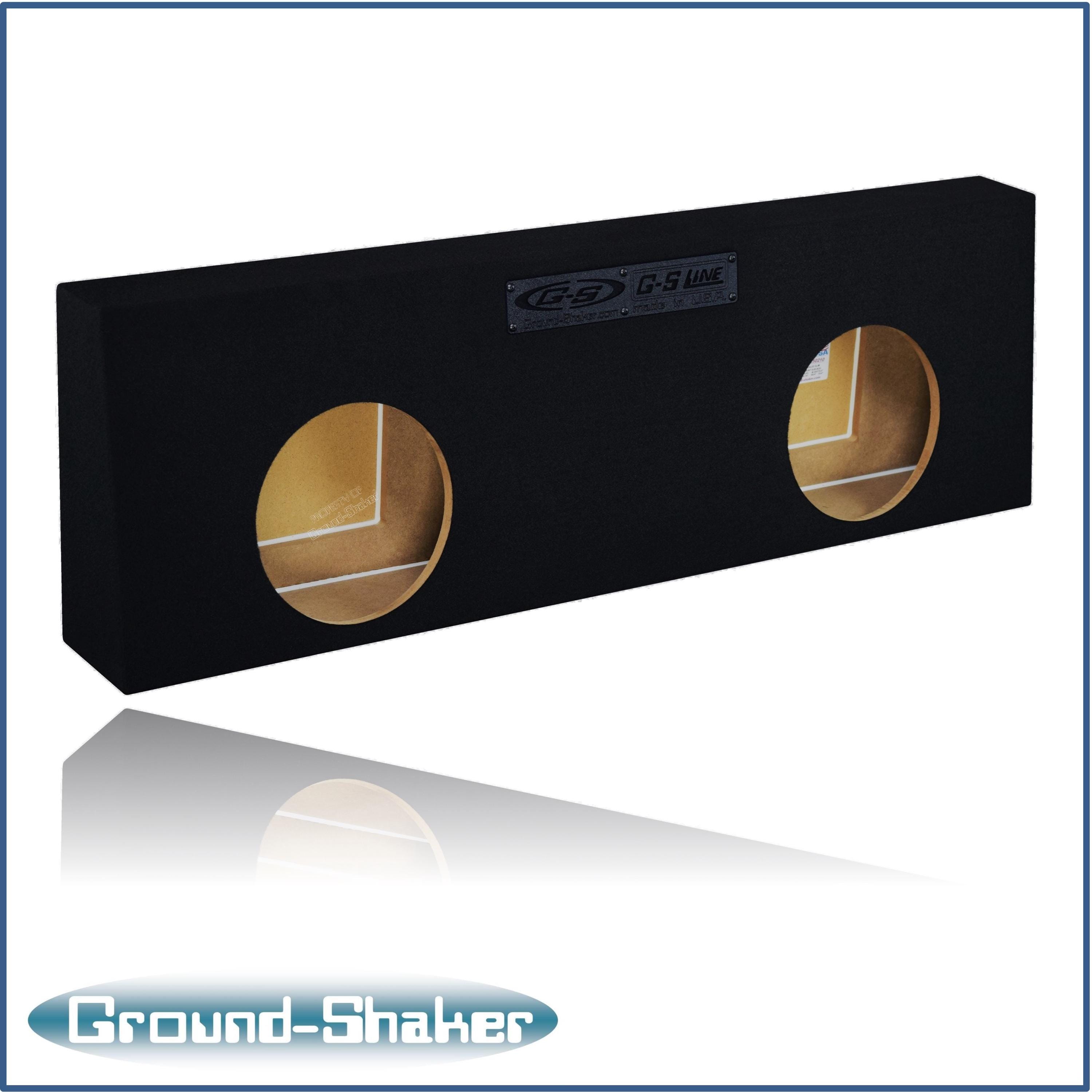 10" Dual Sealed Shallow Mount Sub Box Slim Speaker Box Subwoofer ...