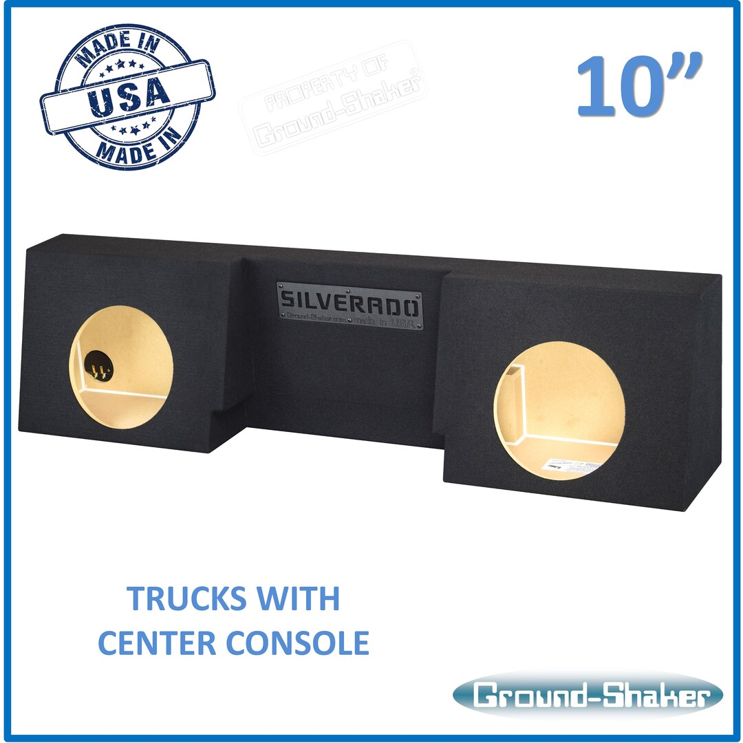 Chevy Silverado 10" Dual Sub Box Regular Cab / Single Cab Ground Shaker ...