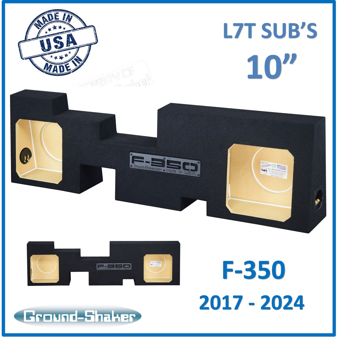 2017 - 2024 Ford F-350 Super Duty Crew-cab 10" Dual L7T Sub Box ...