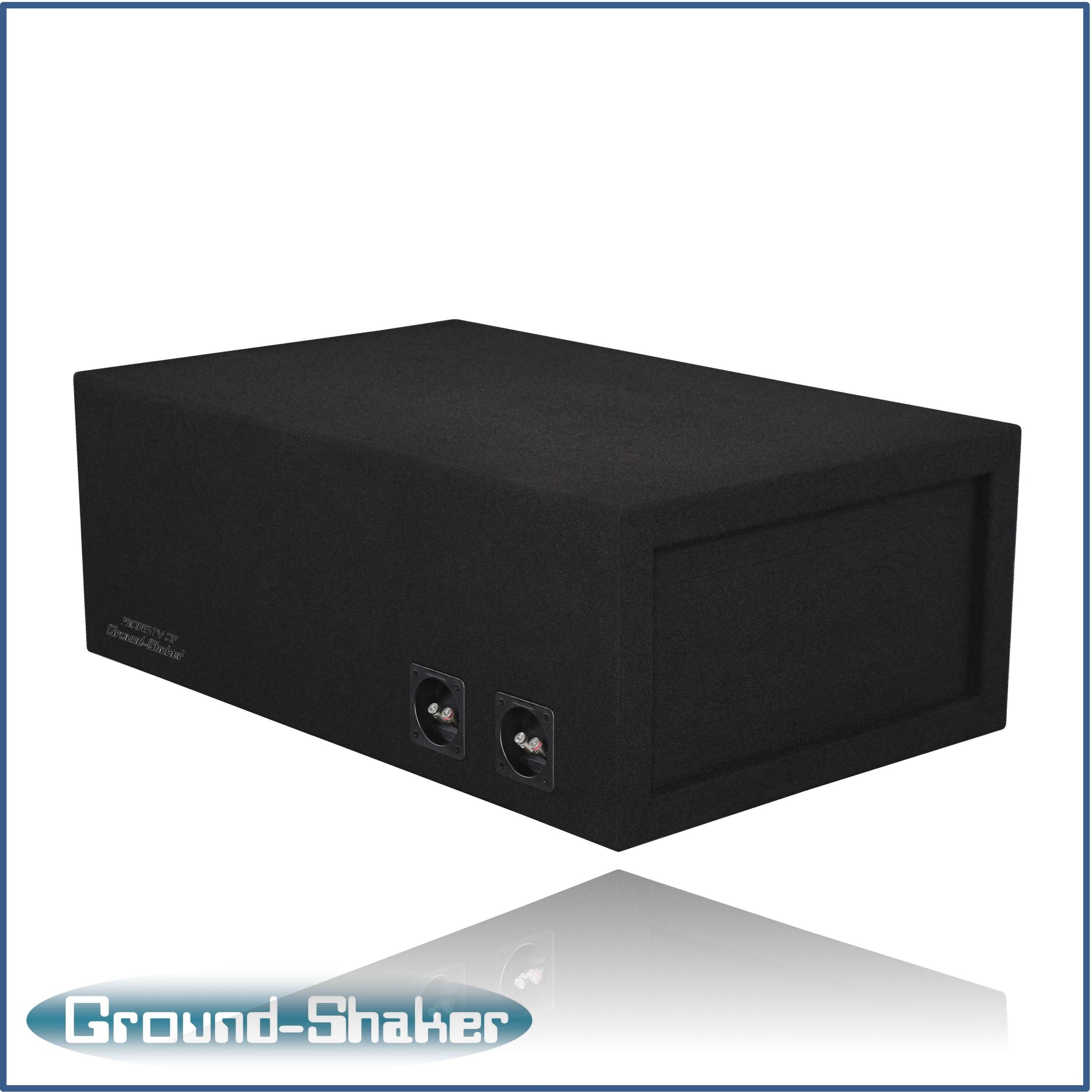 10" Dual Competition Ported Vented Sub Box Dual Subwoofer Enclosure ...
