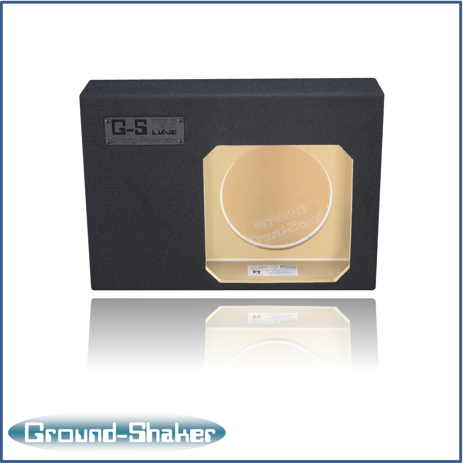 12 Single Ported Sub Box Slim L7T Subwoofer Enclosure Ground Shaker Car ...