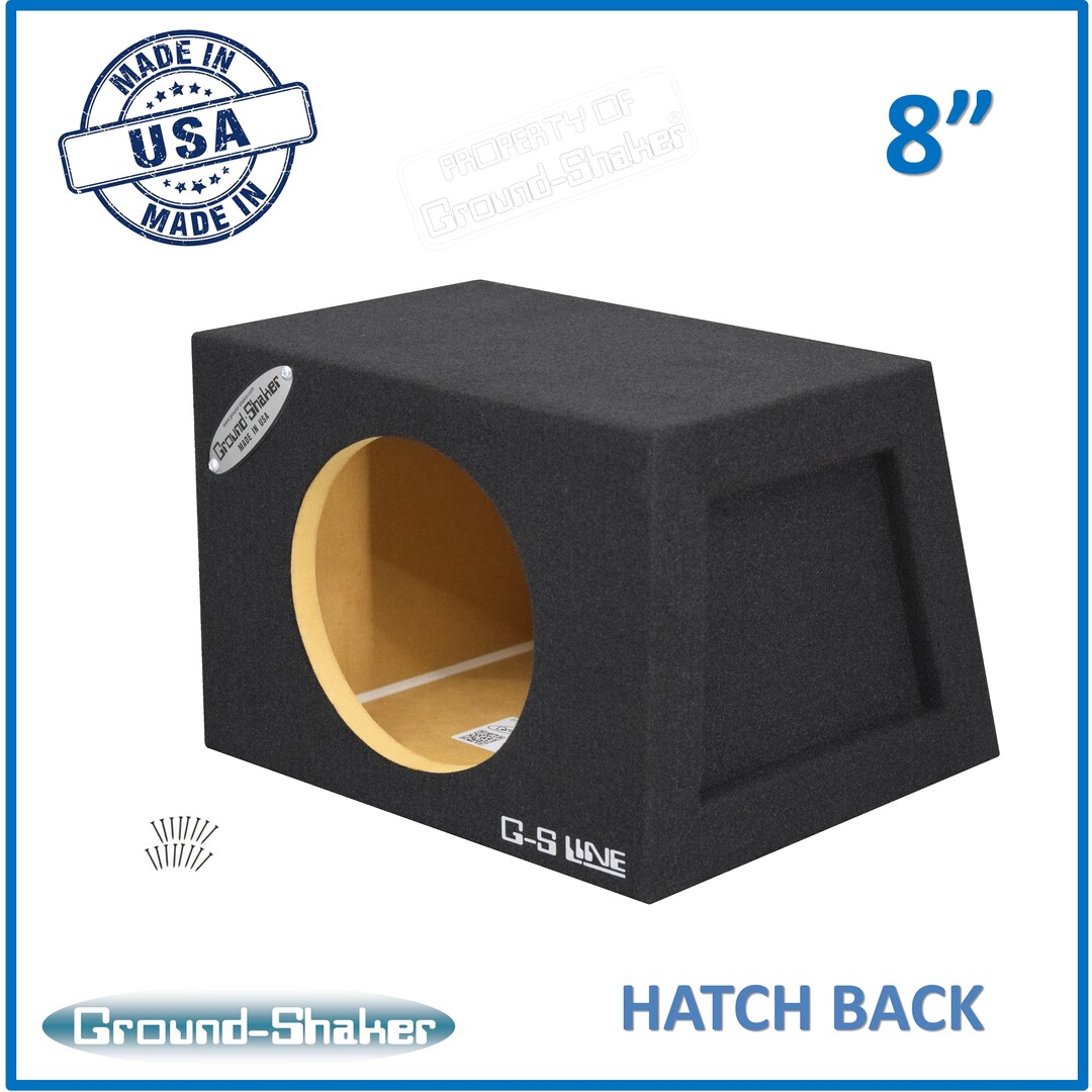 8 Single Sealed Mid-size Hatchback Sub Box Ground Shaker Subwoofer ...