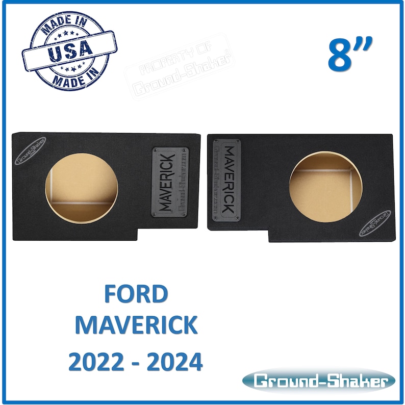 Ford Maverick 2022 - 2024 8" Sub Box Dual Sealed Subwoofer Enclosure ...