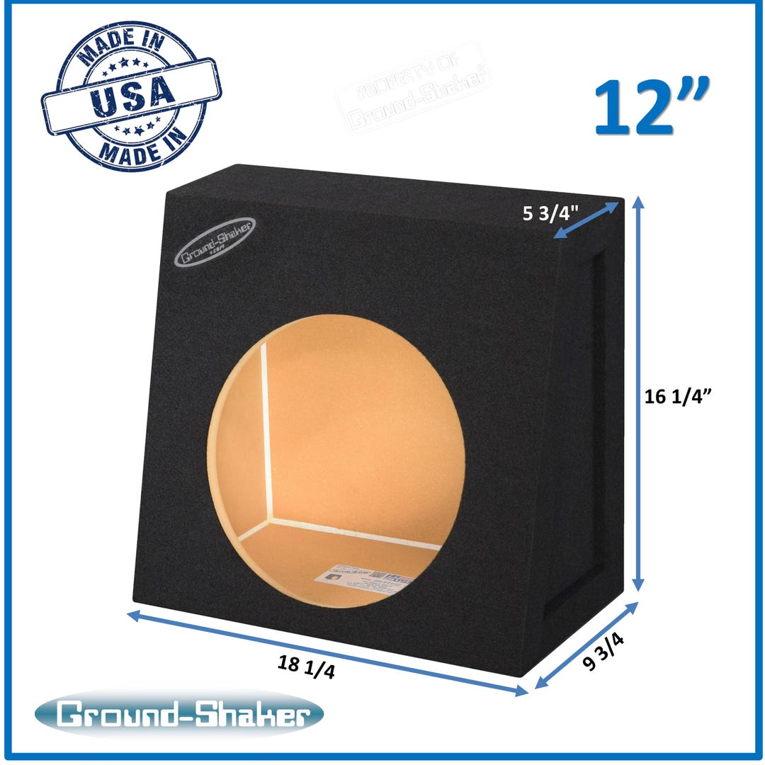 12" Single Sealed Sub Box Subwoofer Enclosure for Regular Cab Trucks - Etsy