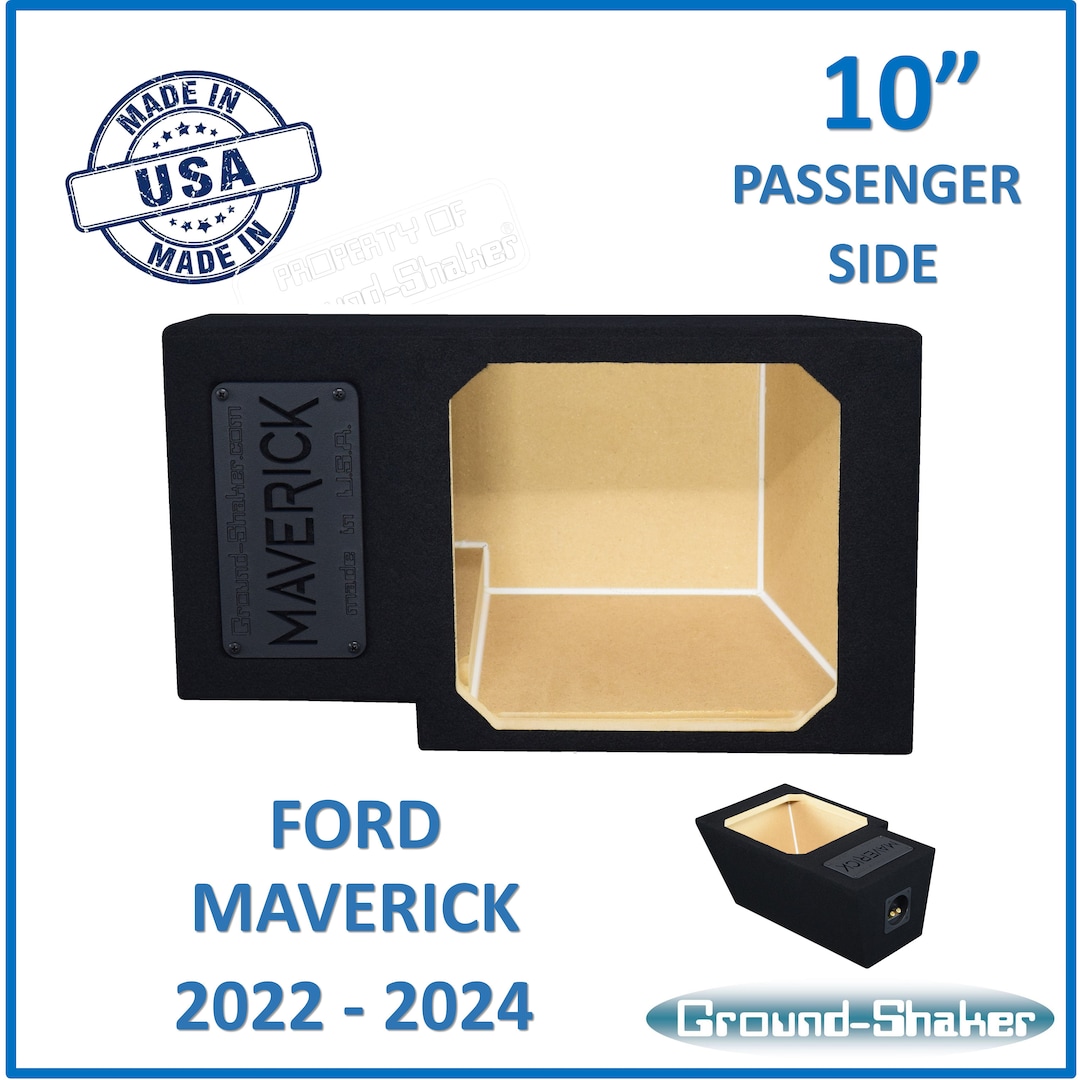 Ford Maverick 2022 - 2024 10" Single L7T Sub Box PASSENGER SIDE ...