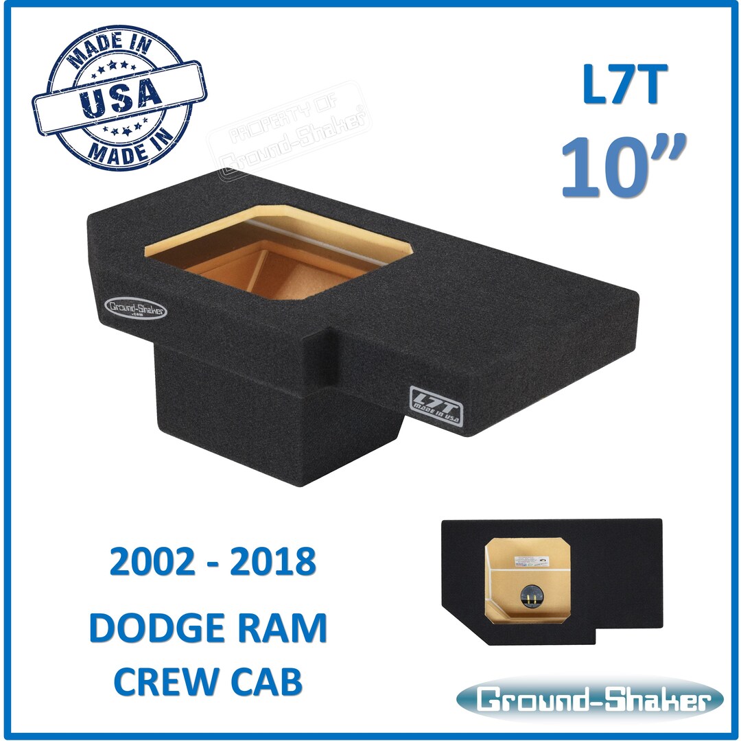 Dodge Ram 1500 2500 3500 Crew Cab 02-2018 10" Single L7T Sub Box Subwoofer Enclosure - Etsy