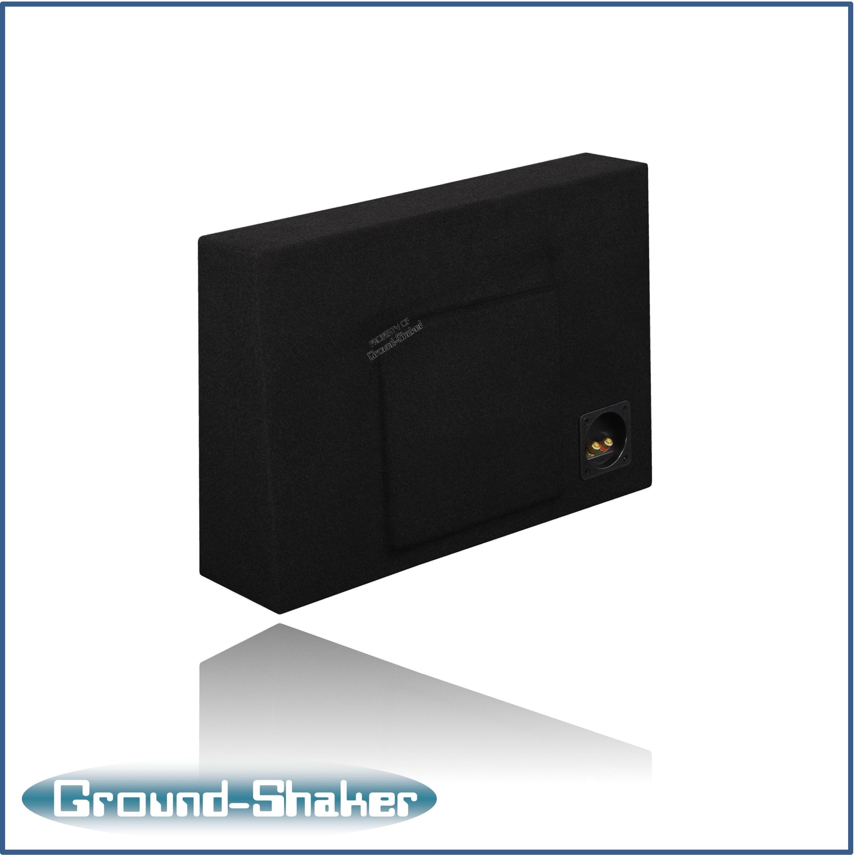 10" Single Sealed Shallow Mount Sub Box Slim Speaker Box Subwoofer ...