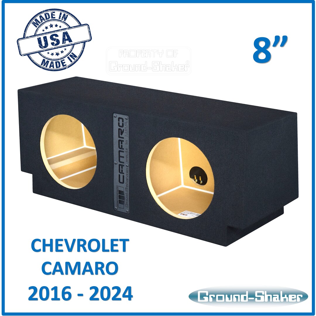 Chevy Camaro 2016-2024 8" Dual Sealed Sub Box Subwoofer Enclosure ...