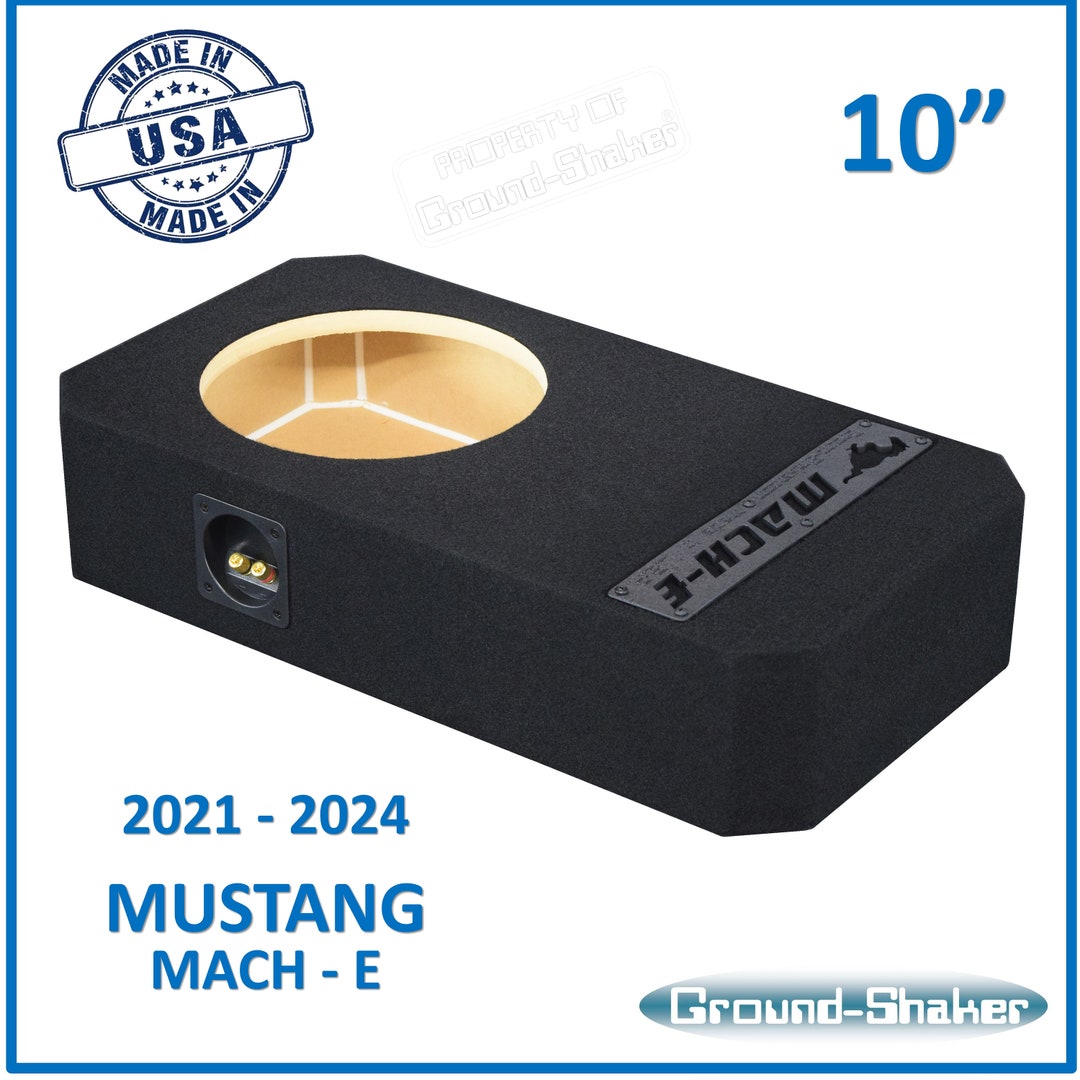 10" Single Sealed Sub Box Fits 2021 - 2024 Ford Mustang Mach-e ...