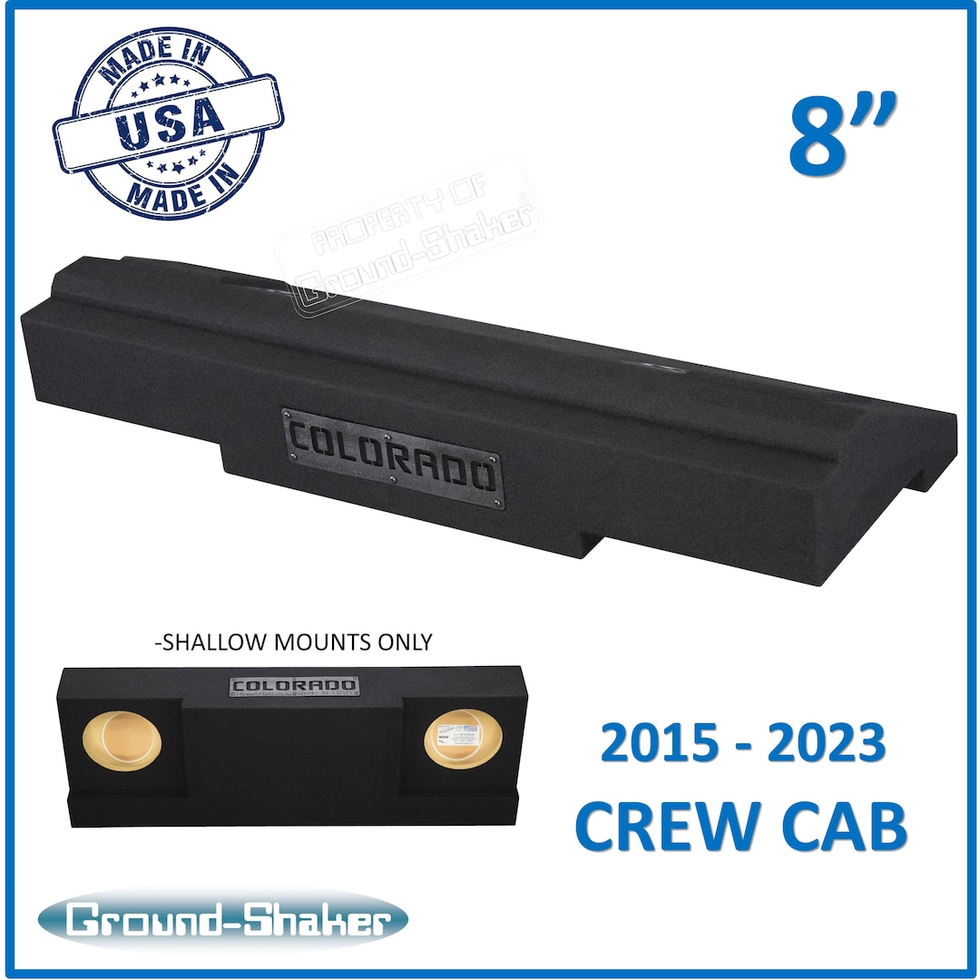 2015-2023 Chevy Colorado Crew Cab 8" Dual Sealed Sub Box Subwoofer ...