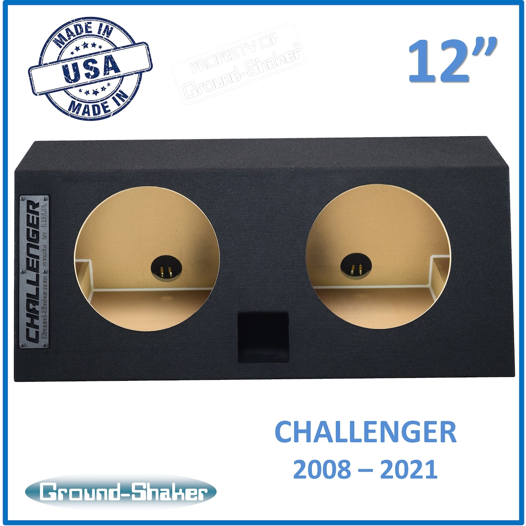 2008-2021 Dodge Challenger 12" Dual Ported Sub Box Subwoofer Enclosure ...