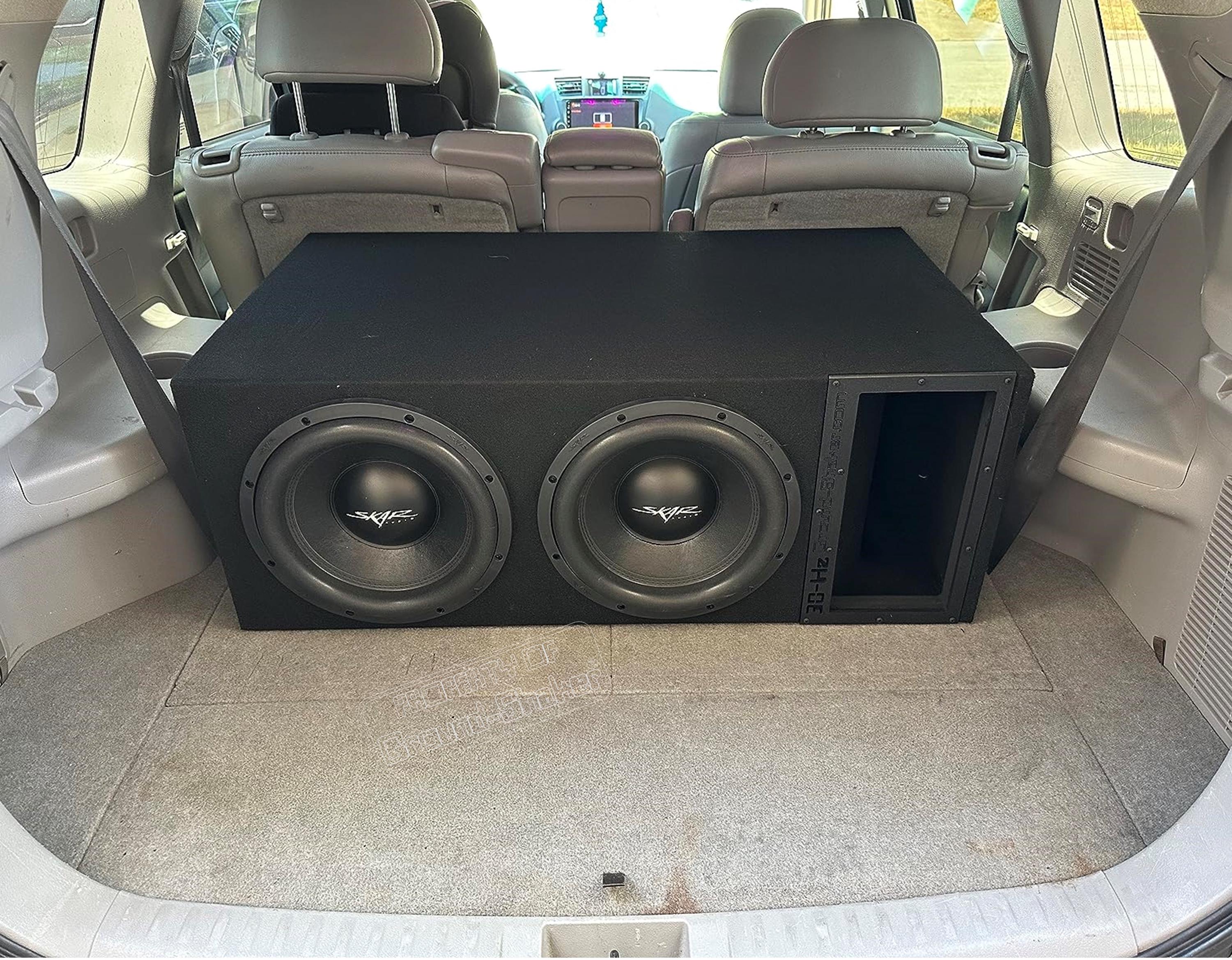 12" Dual Competition Ported Vented Sub Box Dual Subwoofer Enclosure ...