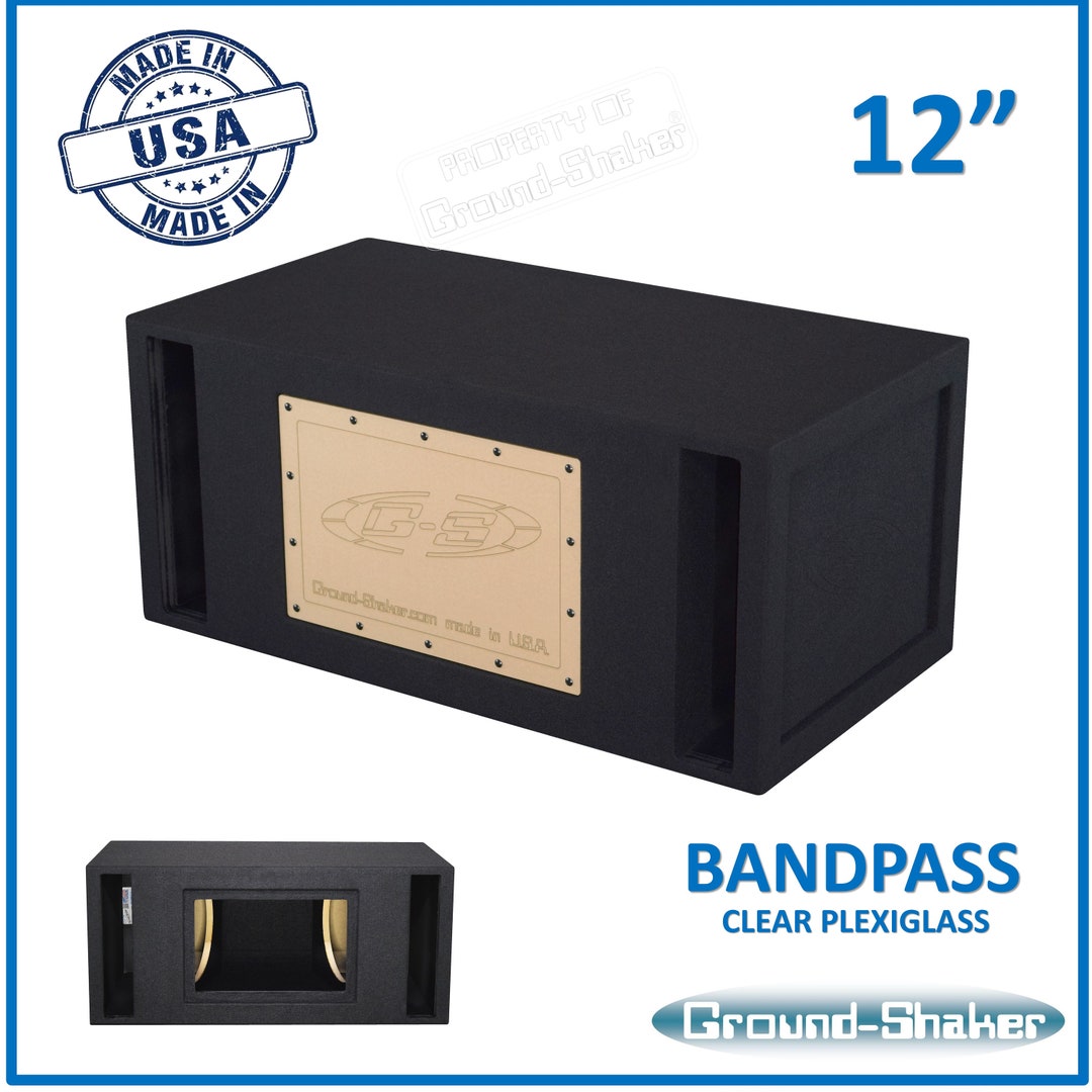 12" Dual Vented Slot Ported Bandpass Sub Box Subwoofer Enclosure Ground ...